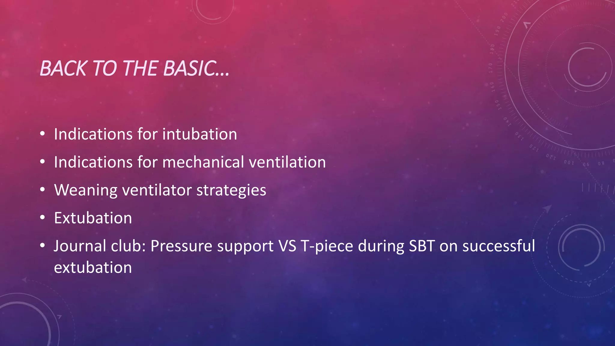 Weaning ventilator | PPTX