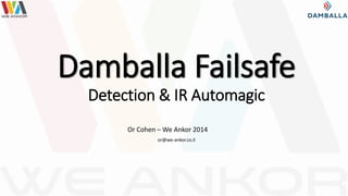 We Ankor - Damballa Use Cases | PPTX | Information and Network Security | Computing