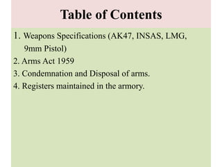 Weapon_management nice to view u can download | PPTX