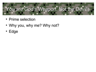 Weapon of choice | PPT