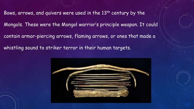 Mongol Battle Tactics and Weapons | PPTX