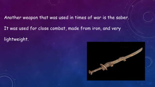 Mongol Battle Tactics and Weapons | PPTX