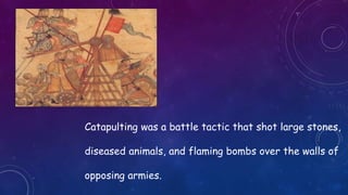 Mongol Battle Tactics and Weapons | PPTX