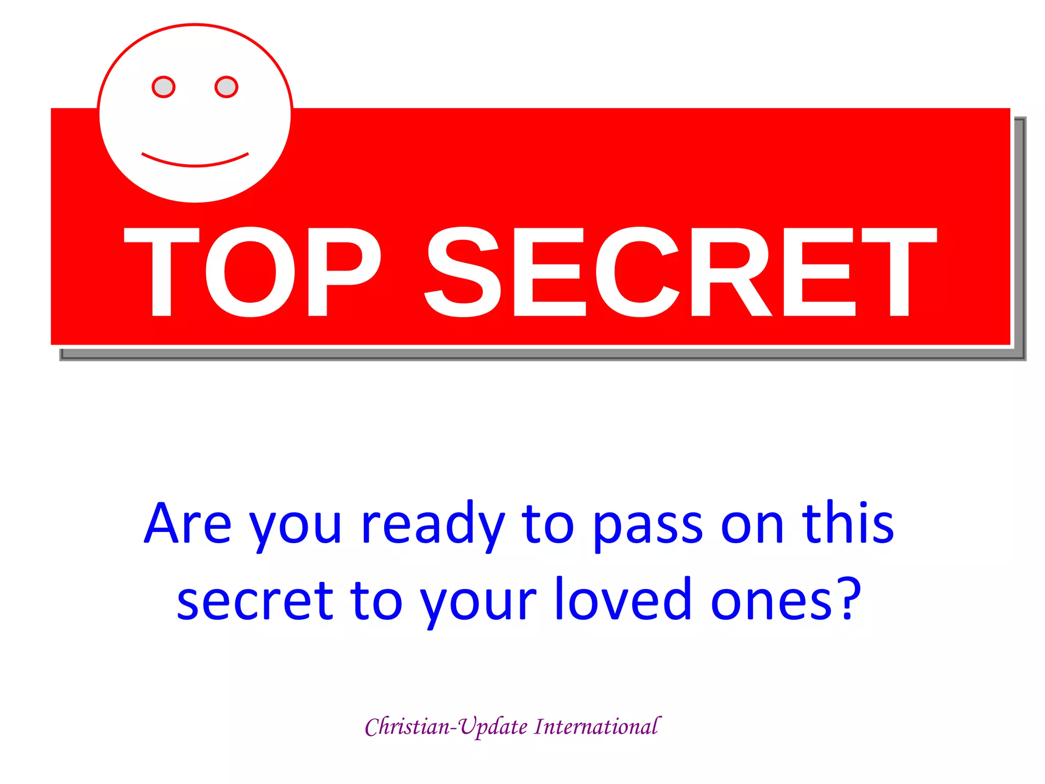 TOP SECRET! CLASSIFIED!!! -MARRIAGE | PPT