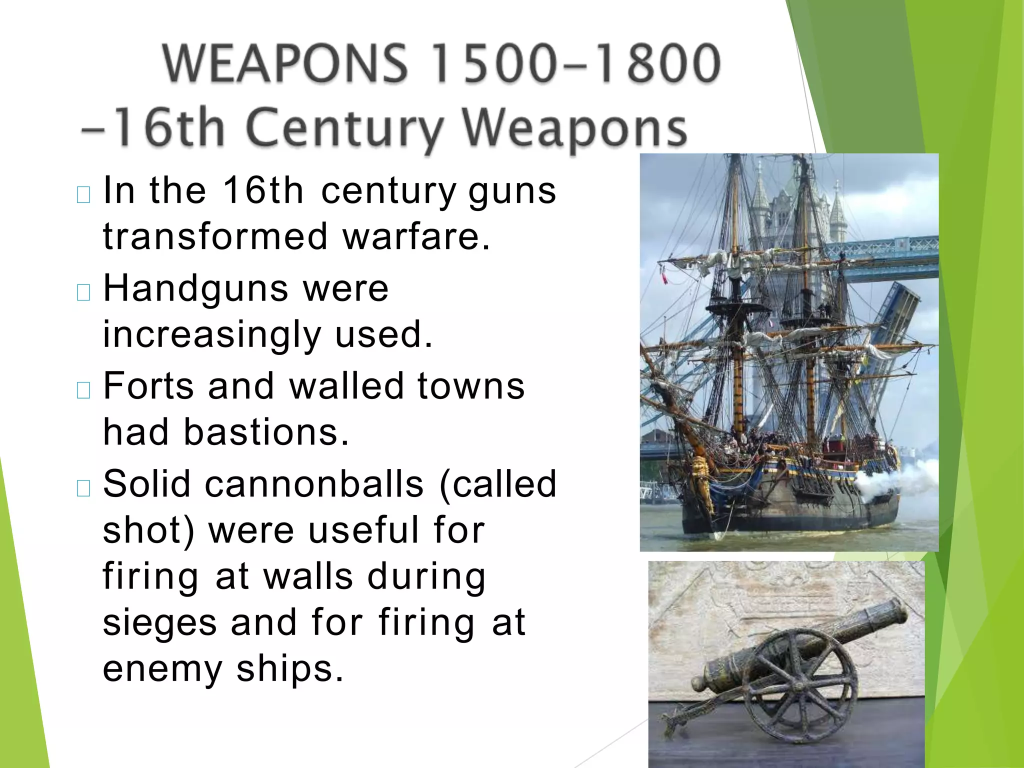 History of Weapons | PPTX