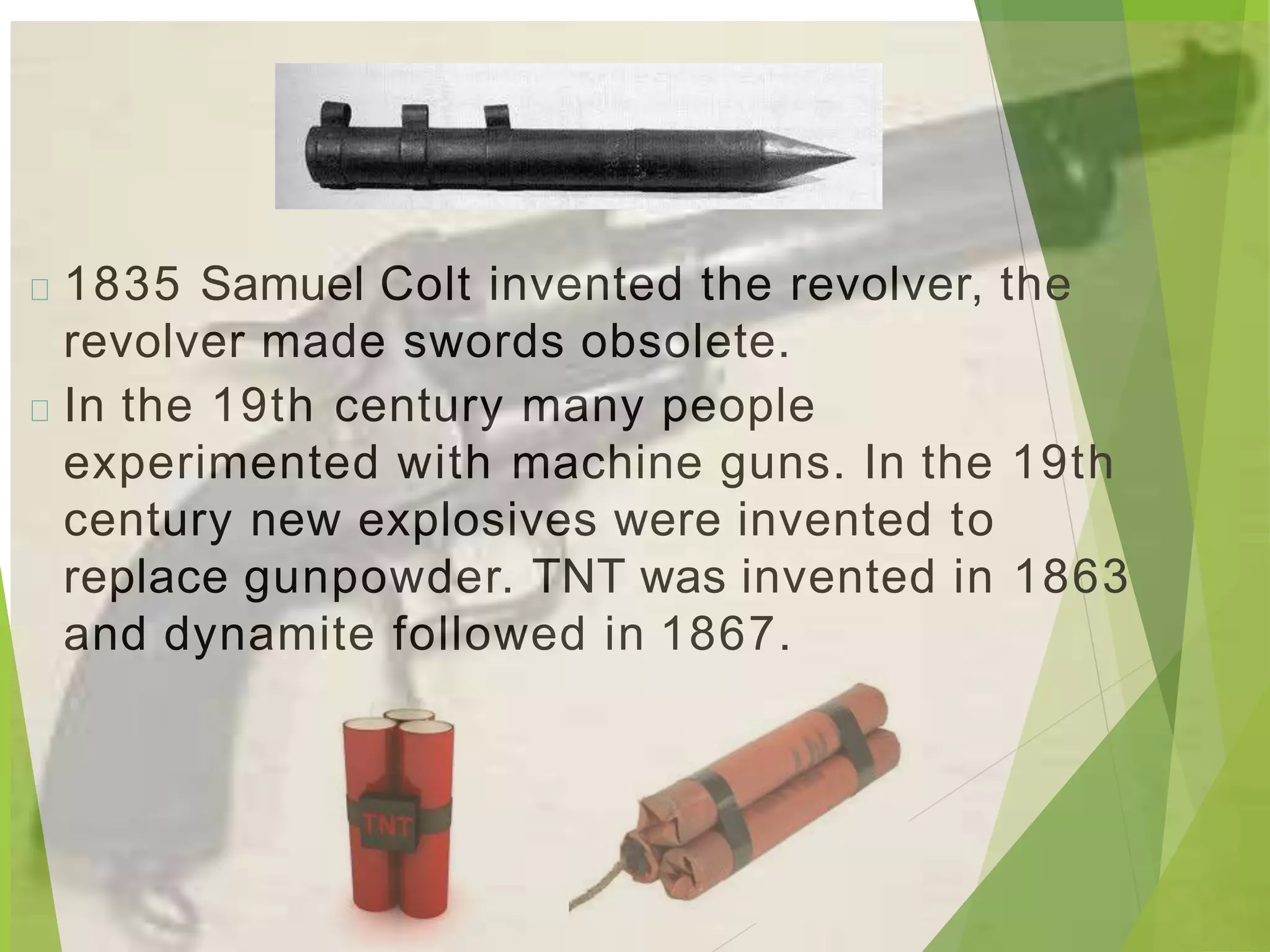 History of Weapons | PPTX