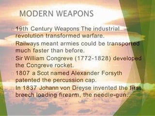 History of Weapons | PPTX