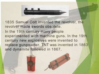 History of Weapons | PPTX