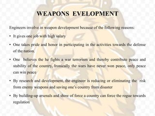 Weapons development | PPTX