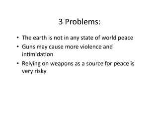 Weapons for peace | PDF