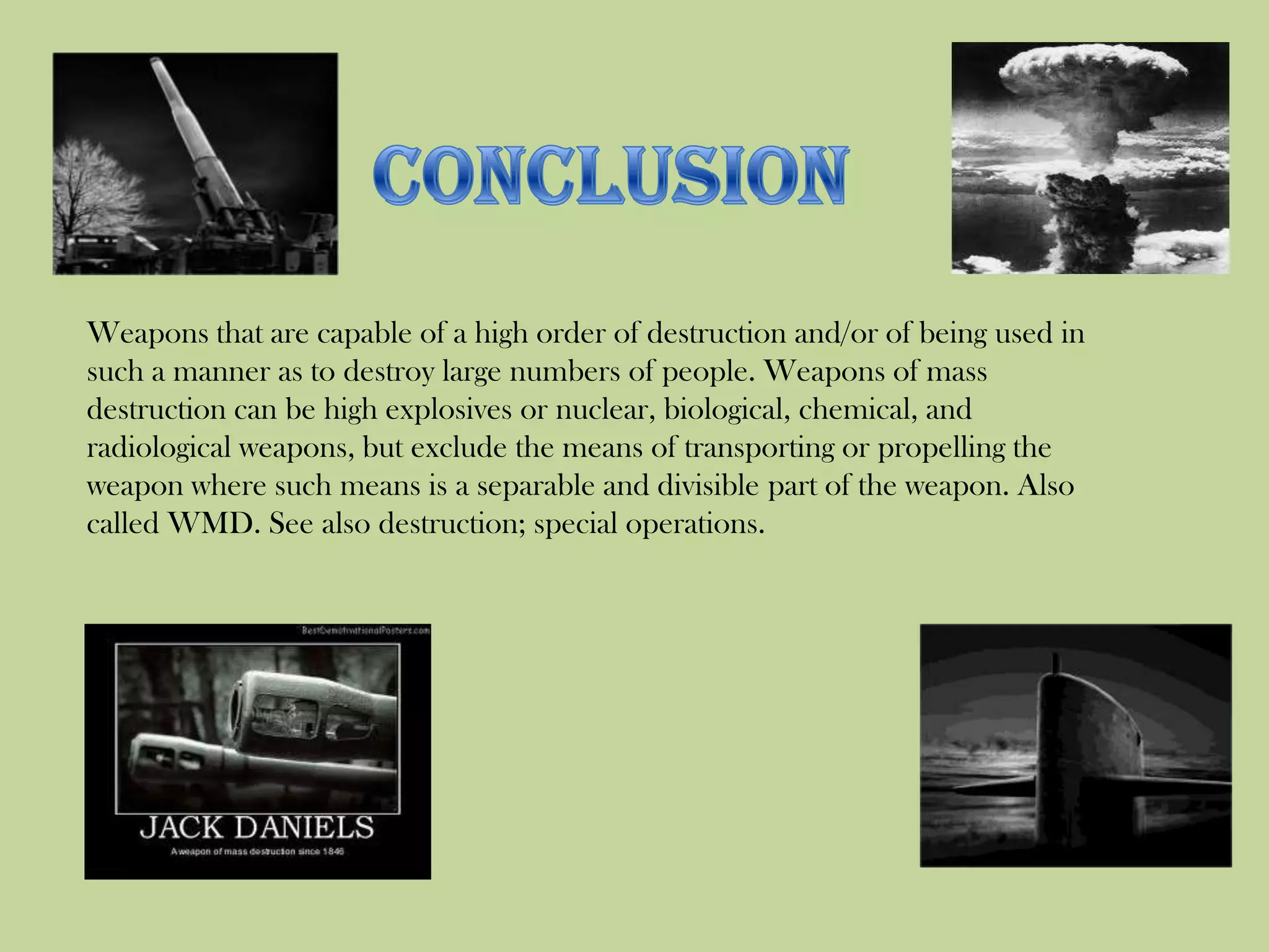 Weapons of mass destruction | PPTX