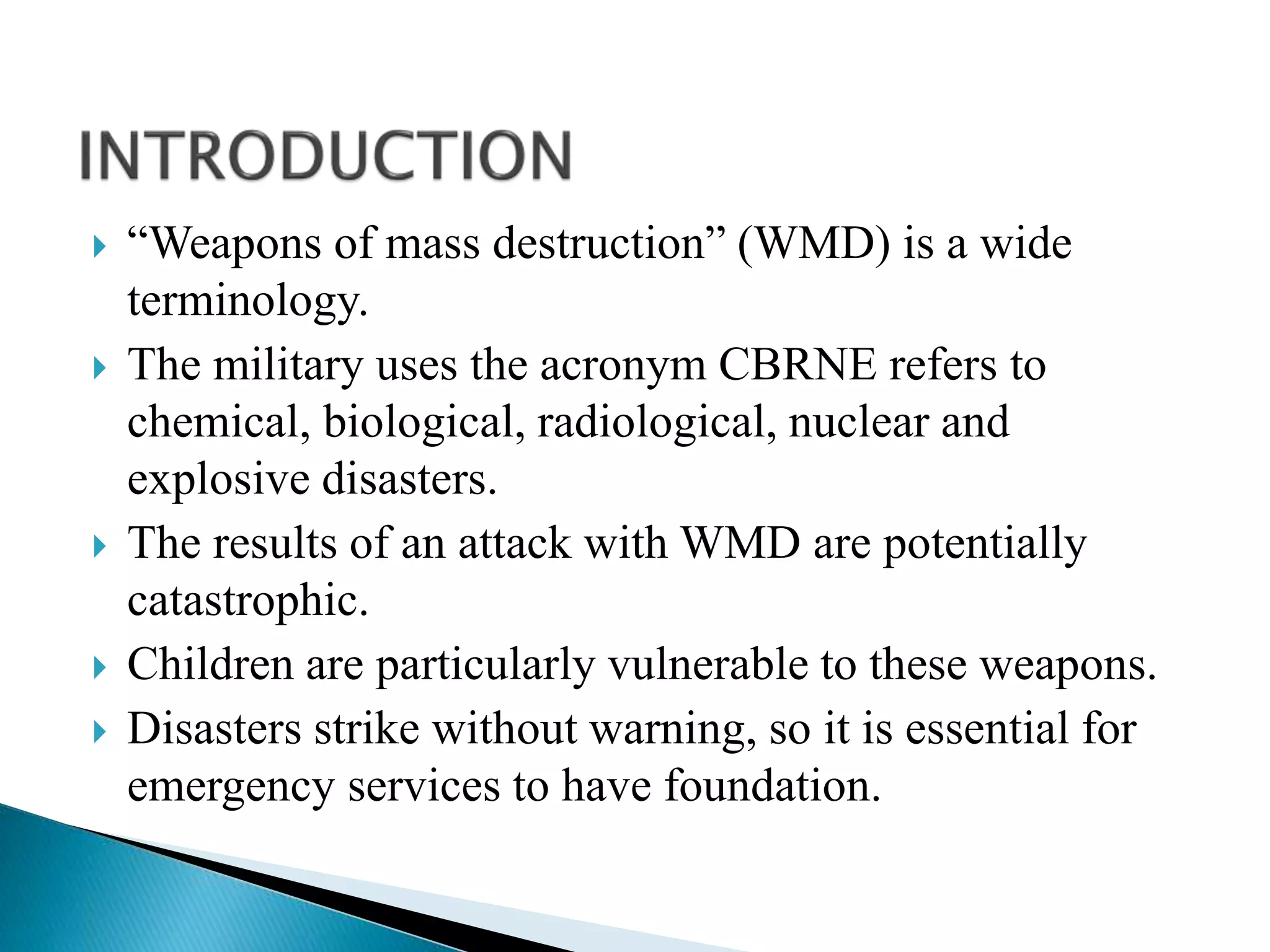 Weapons of mass destruction | PPTX
