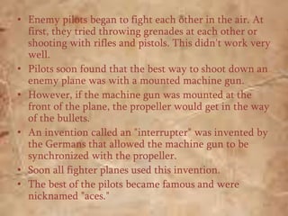 Weapons of wwi shruthi | PPTX