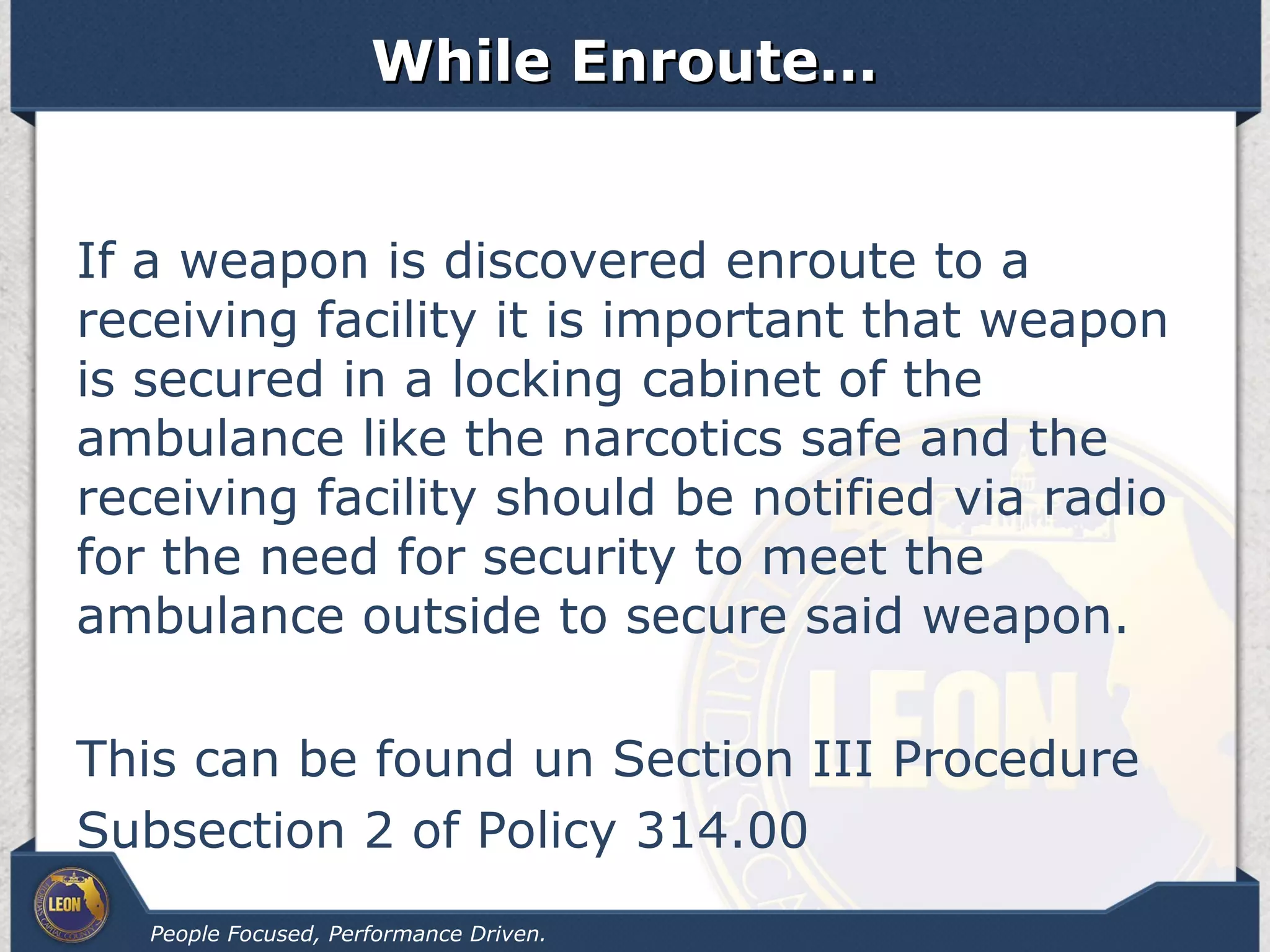 Weapons policy pp | PPT