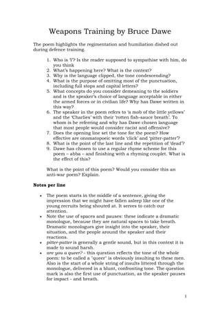 Weapons Training | PDF