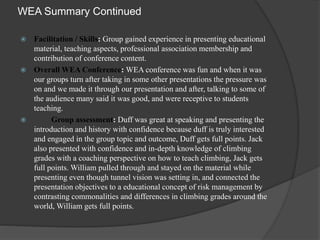 Wea presentation slides | PPT