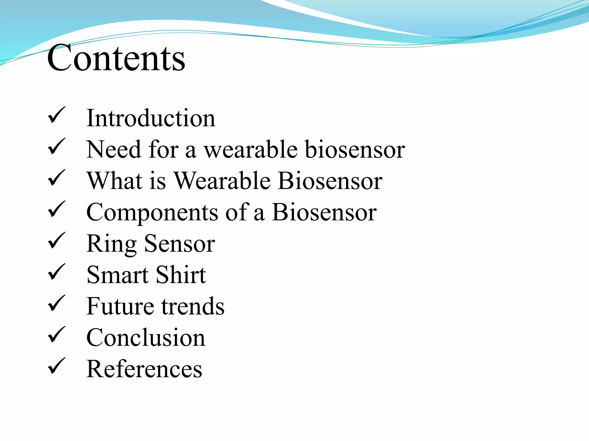 Wearable Bio-sensors Ppt | PPTX