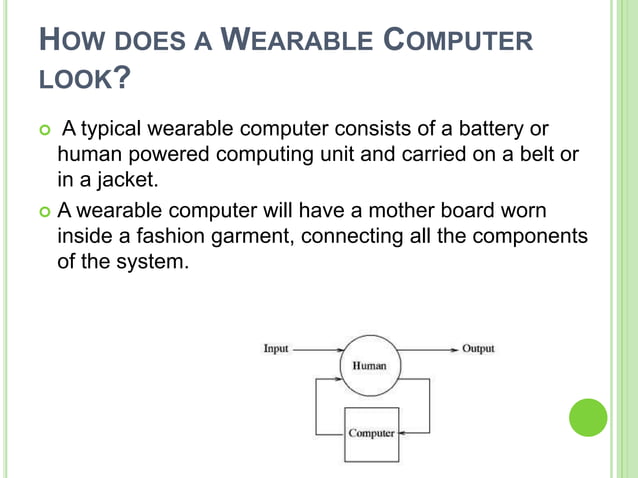 Wearable Computing PPT Presentation Seminar with pdf report | PPTX