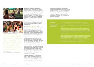 Wearable Technology - Learning, Connecting, Monitoring and Posing | PDF