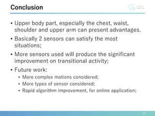Wearable Accelerometer Optimal Positions for Human Motion Recognition(LifeTech2020) | PPT