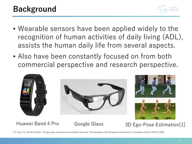 Wearable Accelerometer Optimal Positions for Human Motion Recognition(LifeTech2020) | PPT