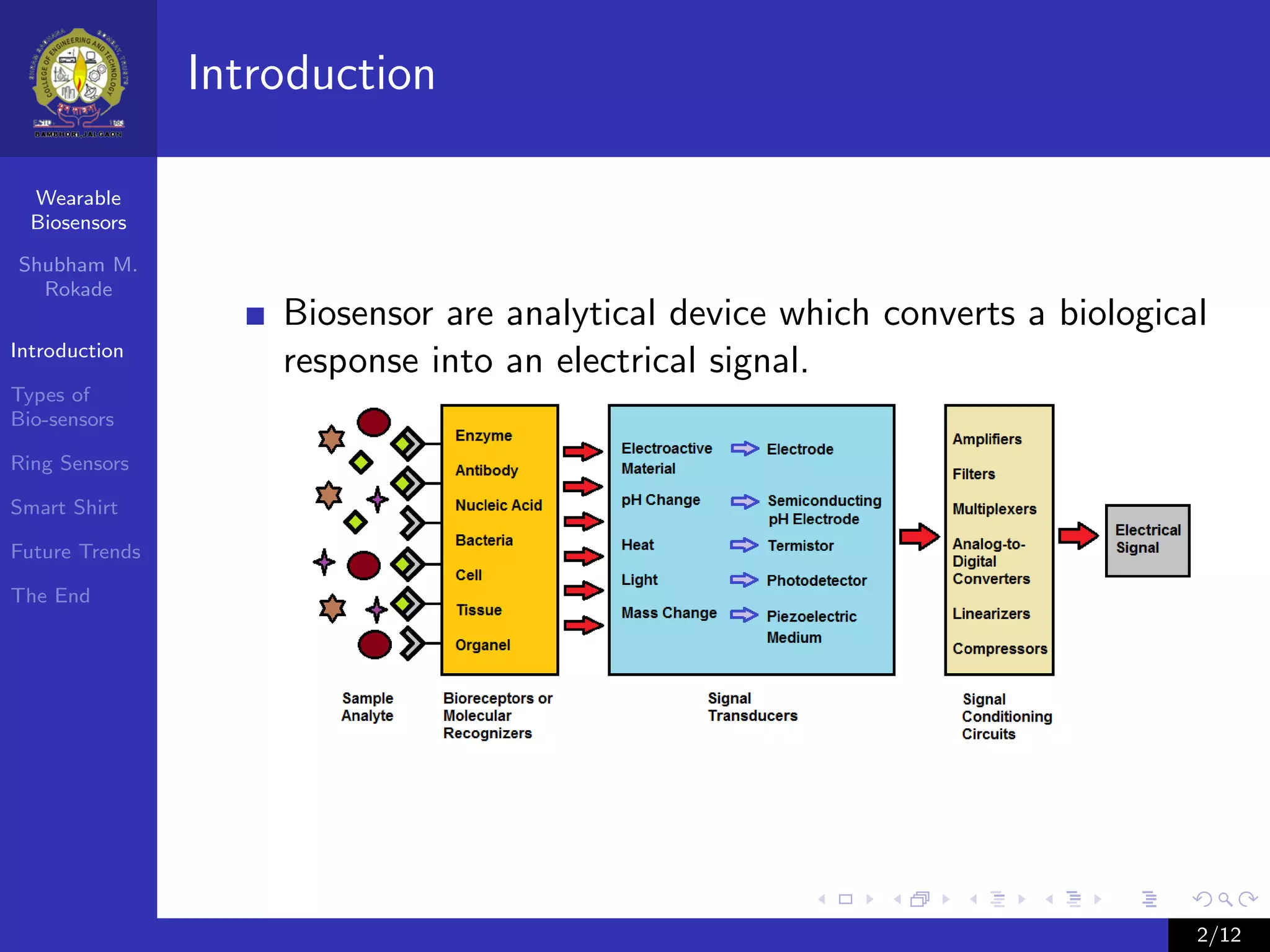 Wearable Biosensors Presentation | PDF
