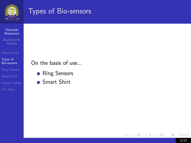 Wearable Biosensors Presentation | PDF | Wearable Technology | Consumer ...