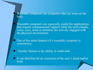 Wearable computers | PPT