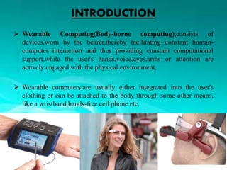 Wearable computing | PPTX