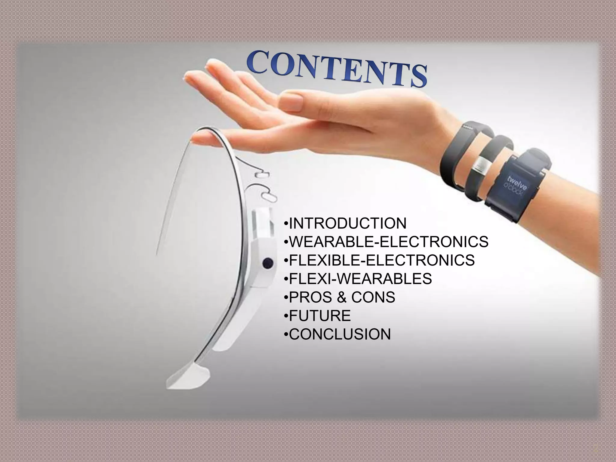 Wearable electronics | PPTX
