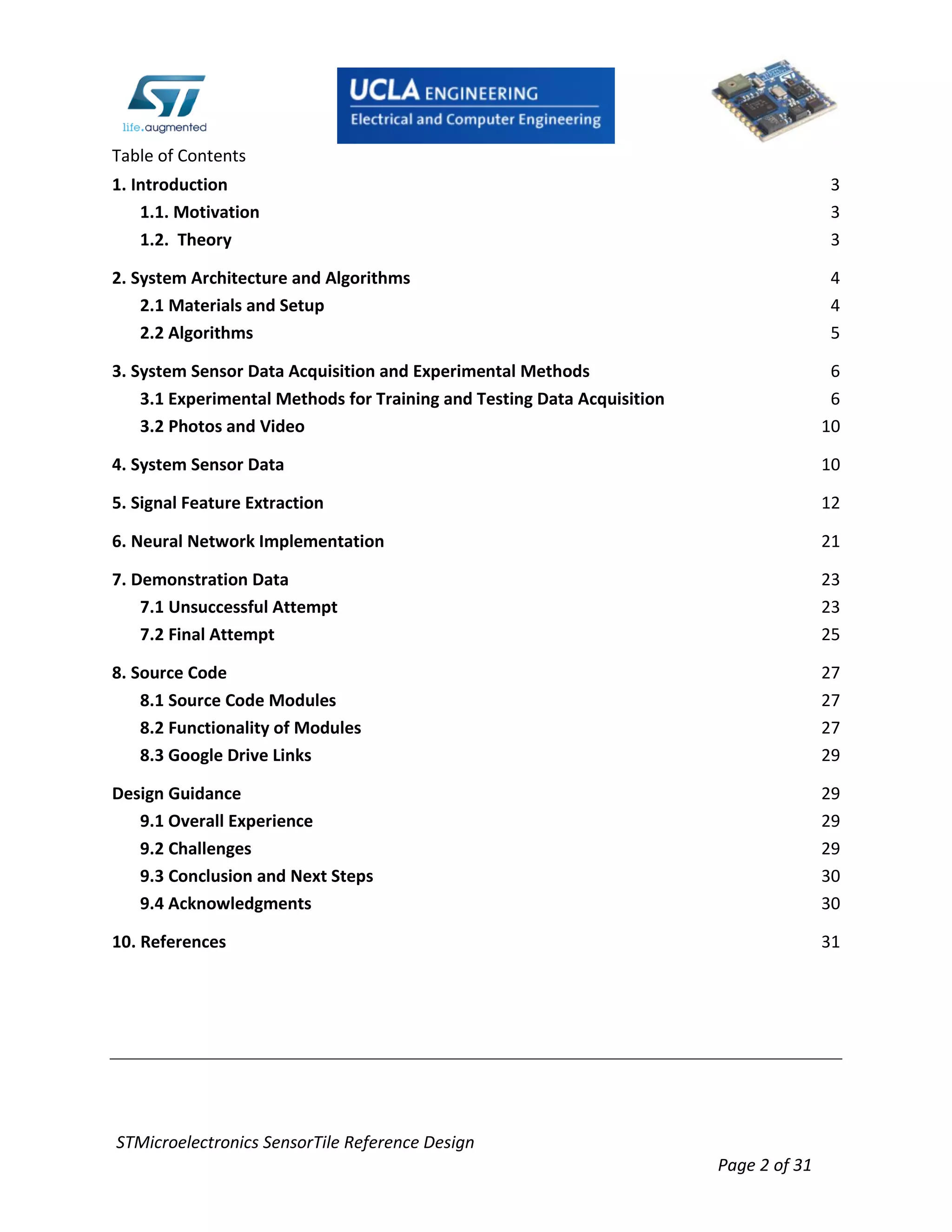 Wearable Gait Classification Using Stm Sensortile Pdf