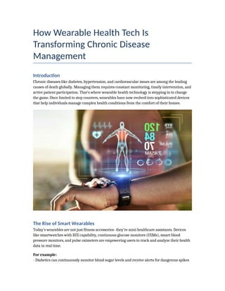 How Wearable Health Tech is Transforming | DOCX