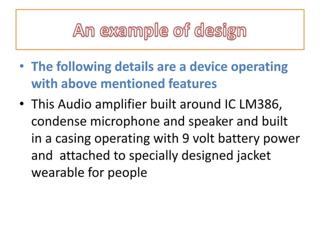 Wearable hearing adide | PPT