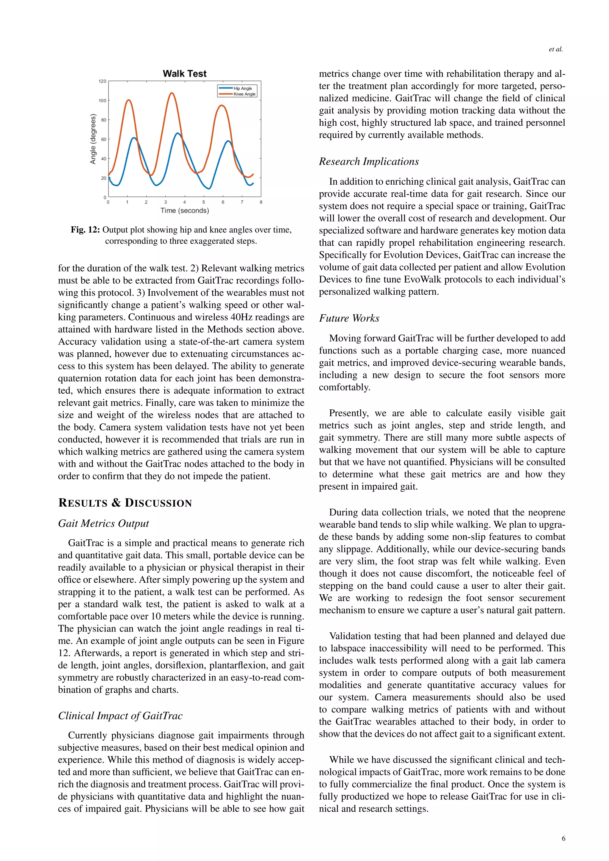 Wearable Motion Tracking For Clinical Gait Analysis Pdf Physical Therapy Wellness