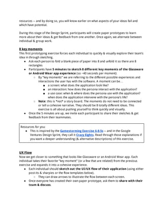 Wearables - Design Sprint Playbook | PDF