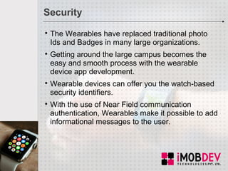 Wearable Technology Applications for Smart Solutions | PPT