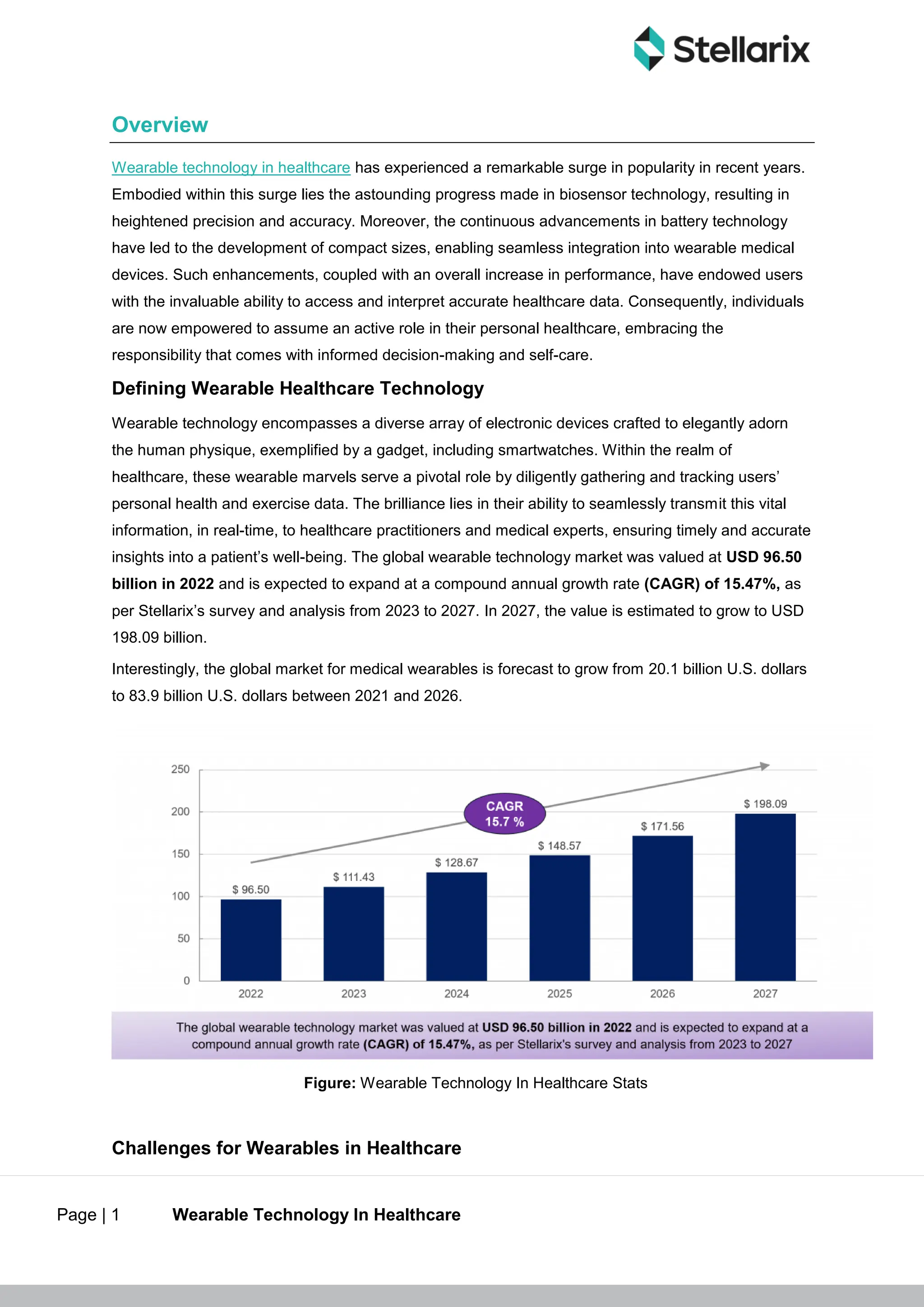 Wearable Technology In Healthcare: Benefits, Challenges, Types | PDF