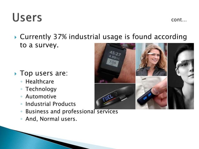 Wearable tech ppt | PPTX | Wearable Technology | Consumer Electronics