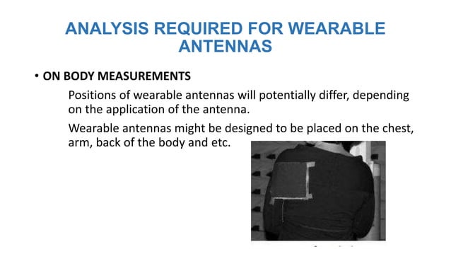 Wearable Textile Antenna Pptx Wearable Technology Consumer Electronics