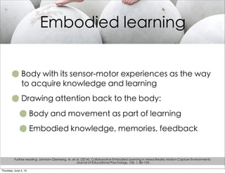 Wearable Enhanced Embodied Learning | PPT