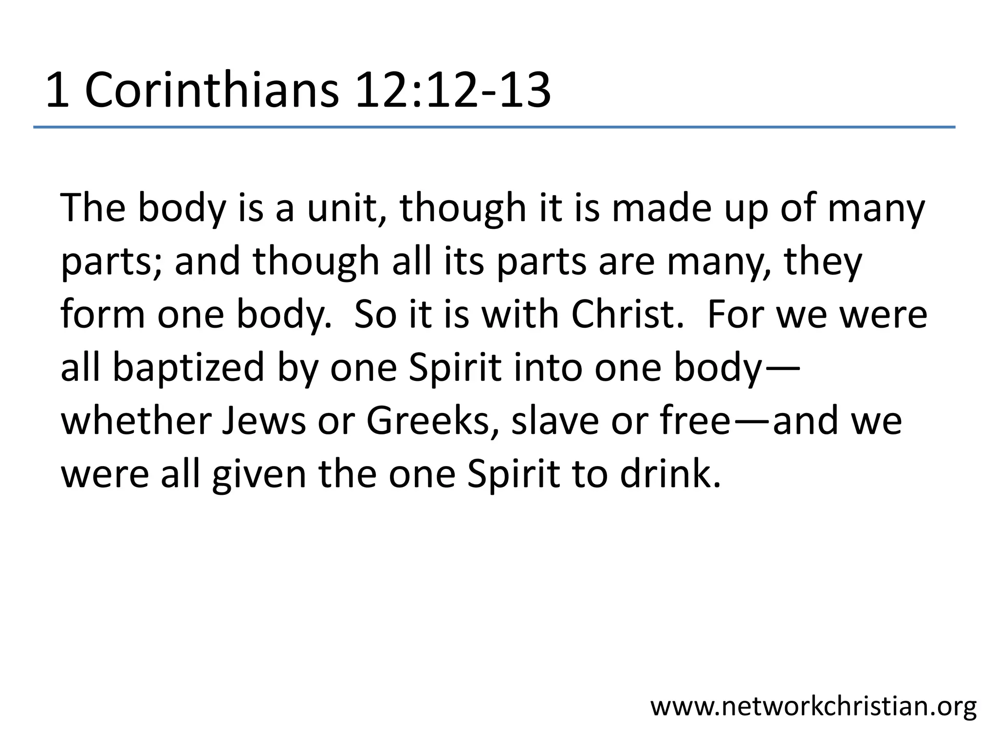 We are ... part 2 (the body of christ 1 corinthians 12 12 31) | PPTX