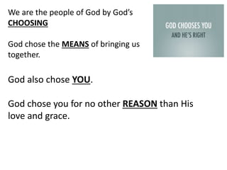 We are ... part 5 (the people of god 1 peter 2 1 12) | PPTX