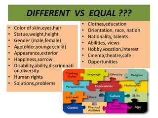 We are all different... | PPTX