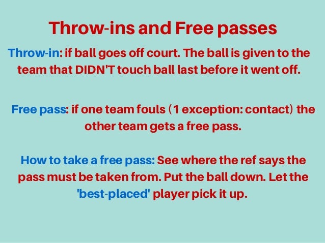 Netball basic rules presentation