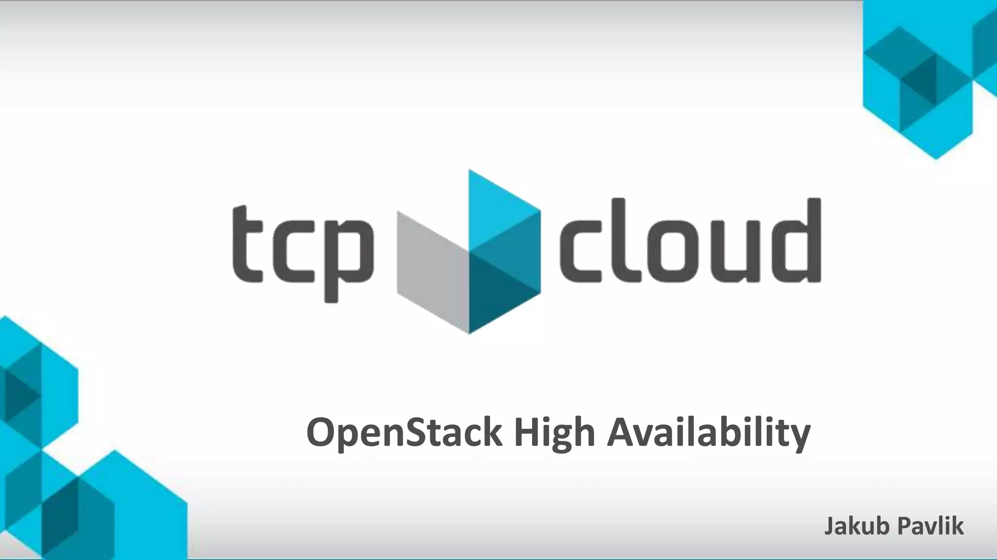 OpenStack High Availability | PPT