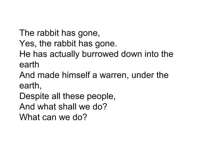 We are going to see the rabbit | PPT