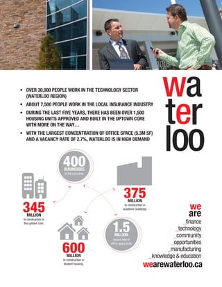 City of Waterloo - We Are Waterloo brochure | PDF