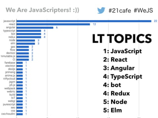 21cafe4周年記念イベント_LT_WeAreJavaScripters! | PPT