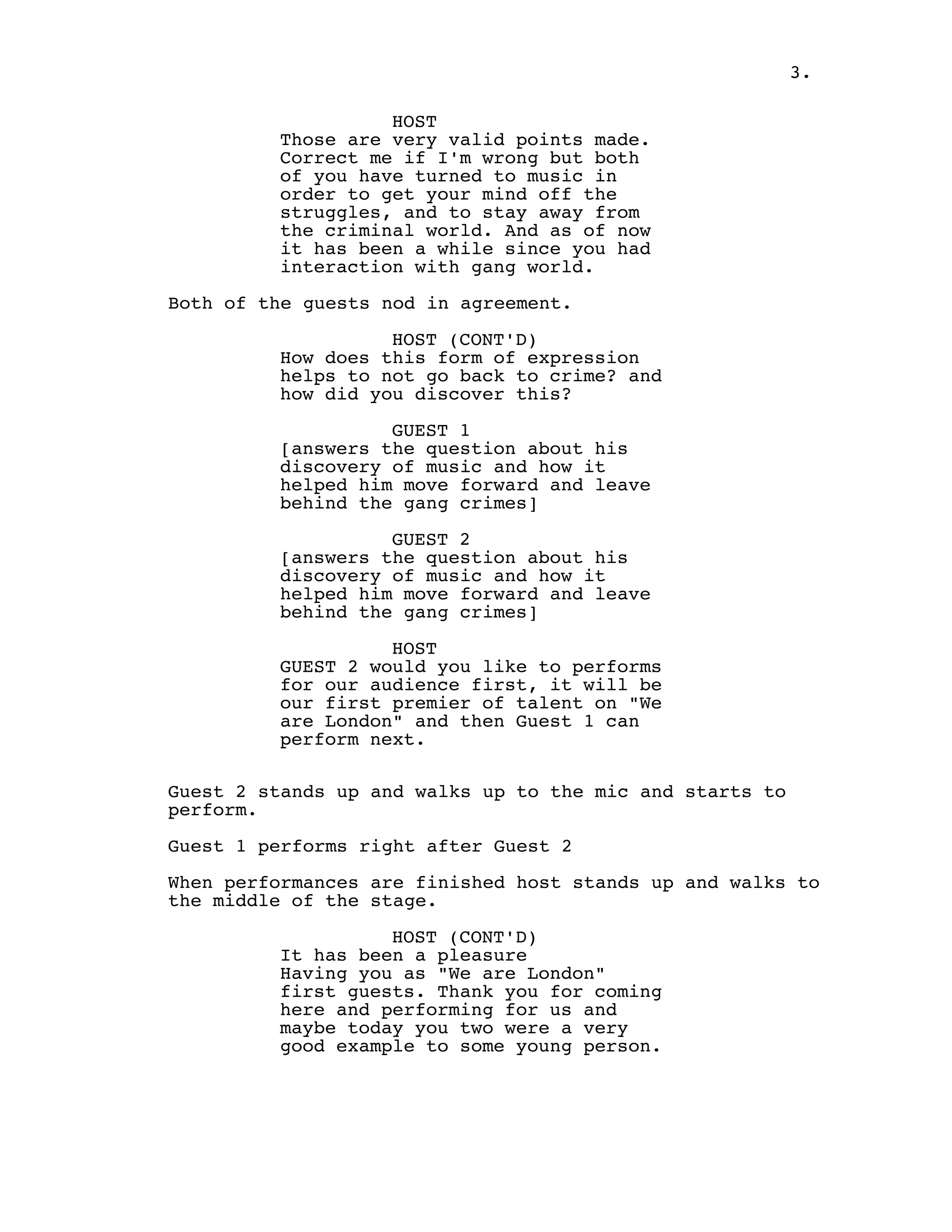 We are london script | PDF