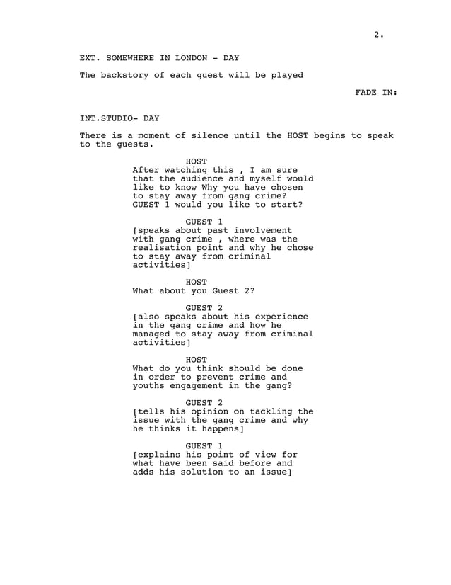 We are london script | PDF